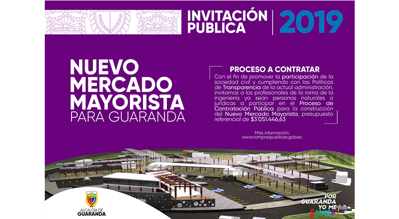 GUARANDA CONTARÁ CON EL NUEVO MERCADO MAYORISTA - Guaranda